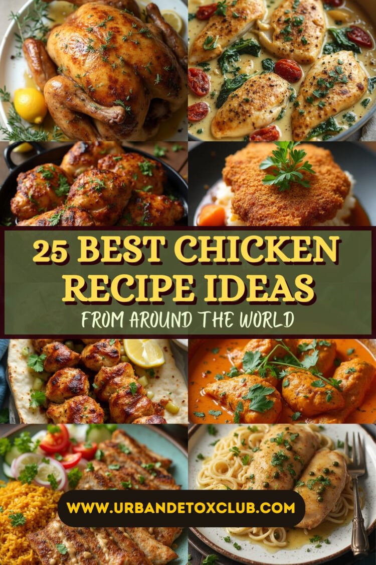 25 Best Chicken Recipe Ideas from Around the World - Urban Detox Club